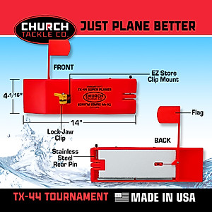 TX-44 Tournament Planer Board by Church Tackle Co