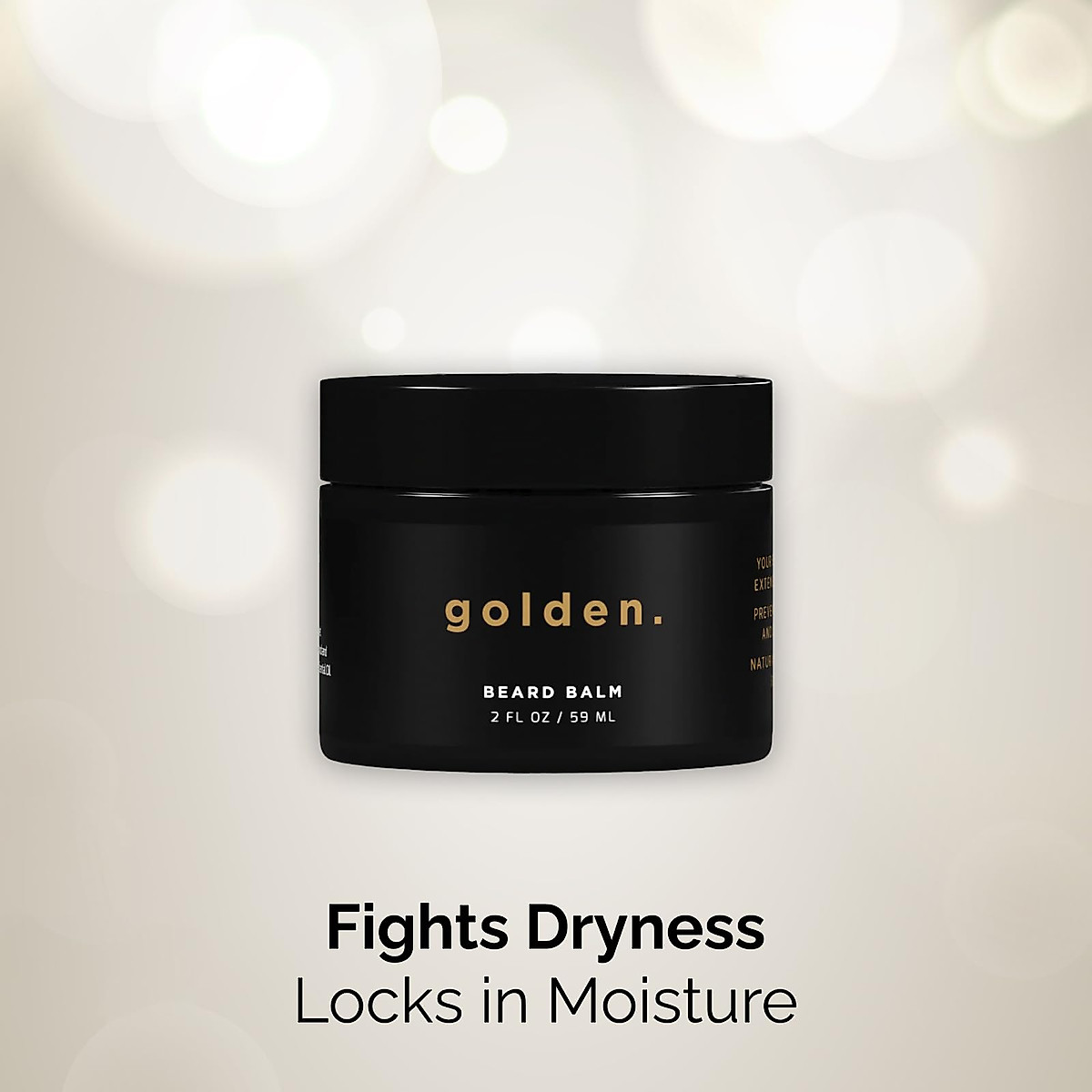 Golden Grooming Beard Oil & Balm Bundle for Men – Natural Growth Kit with Shea Butter – Tame, Moisturize & Style Your Beard - Beard Balm 2 Oz