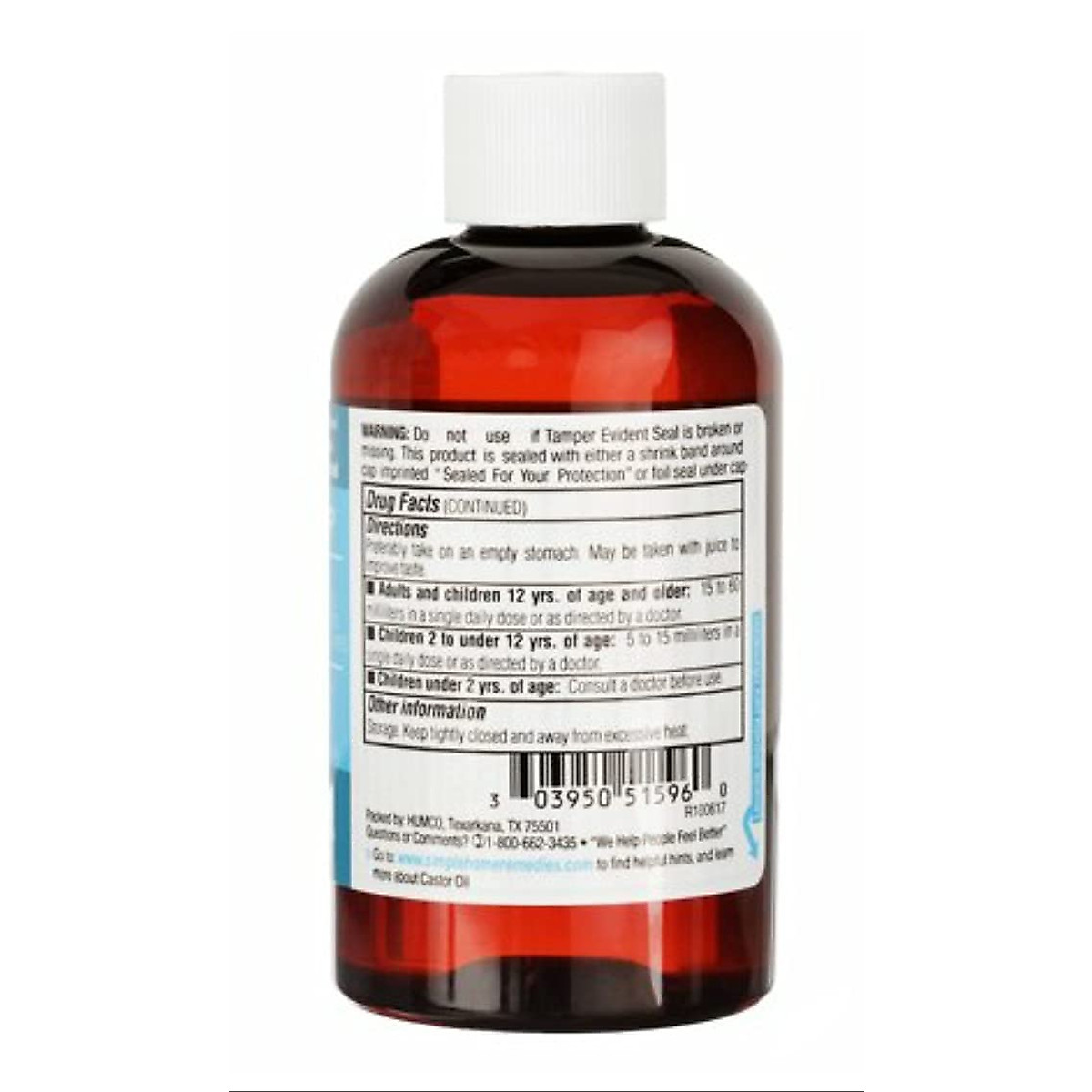 Humco Castor Oil USP, 6 fl oz