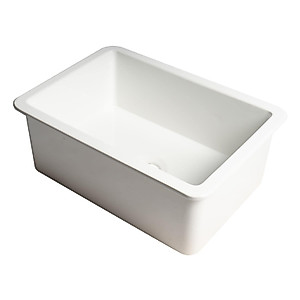 ALFI brand ABF2718UD-W Kitchen Sink, White