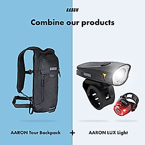 AARON Backpack – Backpack with Rain Cover, Ergonomic Back Padding, Women's and Men's Bicycle Backpack, Ideal as a Hiking Backpack or Ski Backpack in