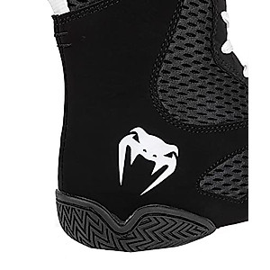Venum Shoes Contender Boxing – Black/White, Black/White, 11 Men/12.5 Women US