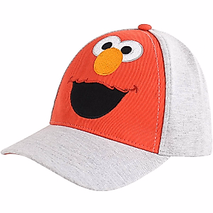 Sesame Street Boys Baseball Hat, Elmo, Abby Cadabby & Bart Simpson Adjustable Cap For Toddler Ages 2-4 Or Kids Ages 4-7