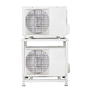 FANOYA Mini Split Stand, Double Levels Ground Stand, for Mini Split Air Conditioners Heat Pump System, Heavy Duty Condenser Stand, Ductless Mini Split Bracket