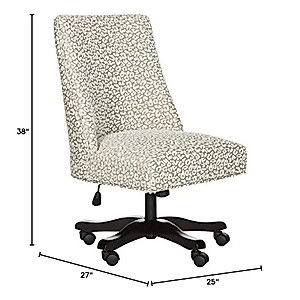 Safavieh Mercer Collection Scarlet Ginger Desk Chair, Grey
