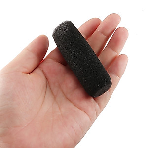 uxcell 5PCS Sponge Foam Mic Cover Conference Microphone Windscreen Shield Protection Black 72mm Long