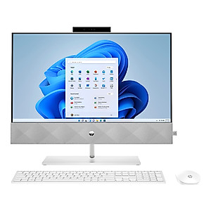 HP Pavilion 24 Desktop 2TB SSD 32GB RAM Extreme (Intel Core i7-11700K Processor with Turbo Boost to 5.00GHz, 32 GB RAM, 2 TB SSD, 24" Touchscreen FullHD, Win 11) PC Computer All-in-One