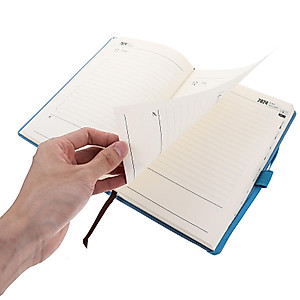 2024 Agenda Book Office Imitation Leather Diary Multifunction