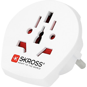 Skross PRO World Travel Adapter With Ground Plugs