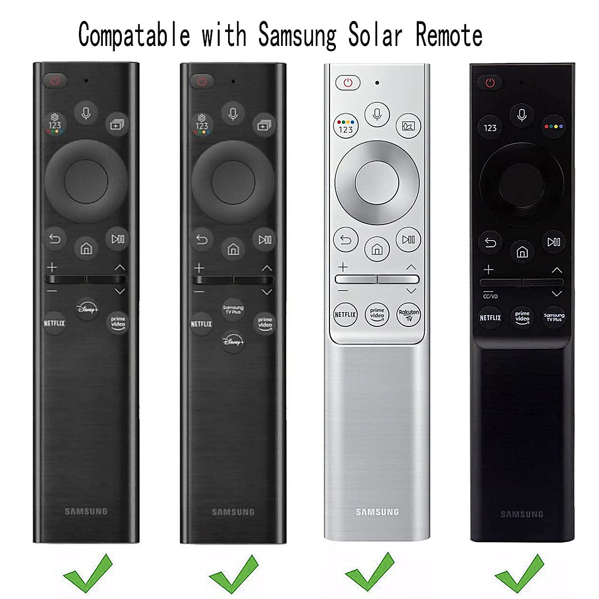 Silicone Case for Samsung BN59-01385 BN59-01386 TM2280E BN59-01391 Silicone Cover for Samsung Smart TV Solar Cell Remote Control 2022 Silicone Remote Control Sleeve（Glow green）