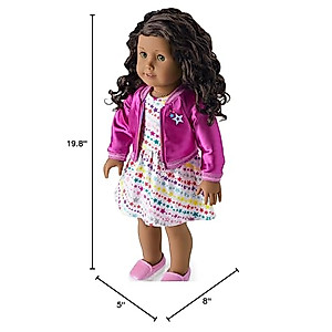 American Girl Truly Me 18-inch Doll #44 with Hazel Eyes, Dark-Brown Hair, and Tan Skin with Neutral Undertones, For Ages 6+