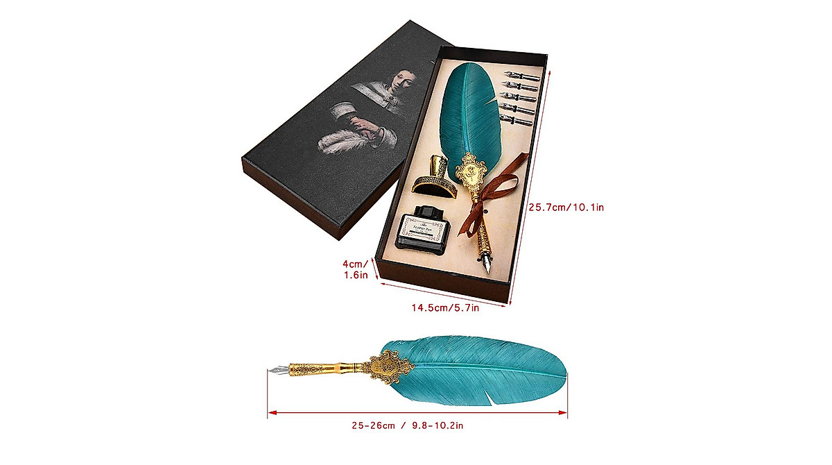 Elegant Quill Pen & Ink Set for Calligraphy Mastery