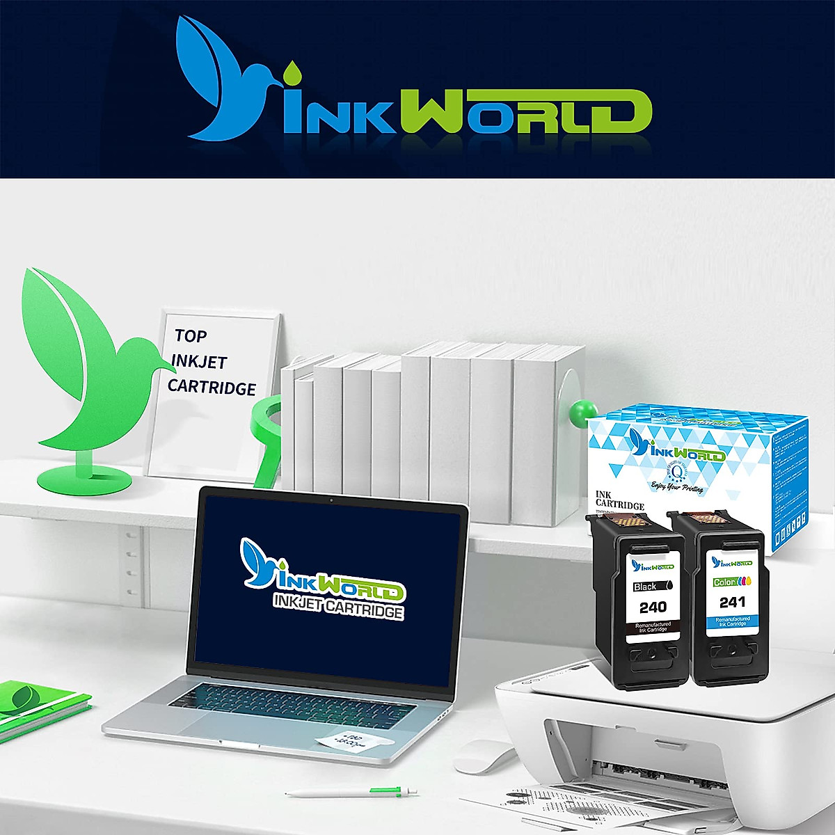 240 241 Ink Cartridge Replacement for Canon PG-240 CL-241 Combo Pack Fit for Pixma MG3620 MG3600 TS5120 MX532 MG3520 MG2120 MG3120 MG3220 MX452 MX472 MG3122 Printer