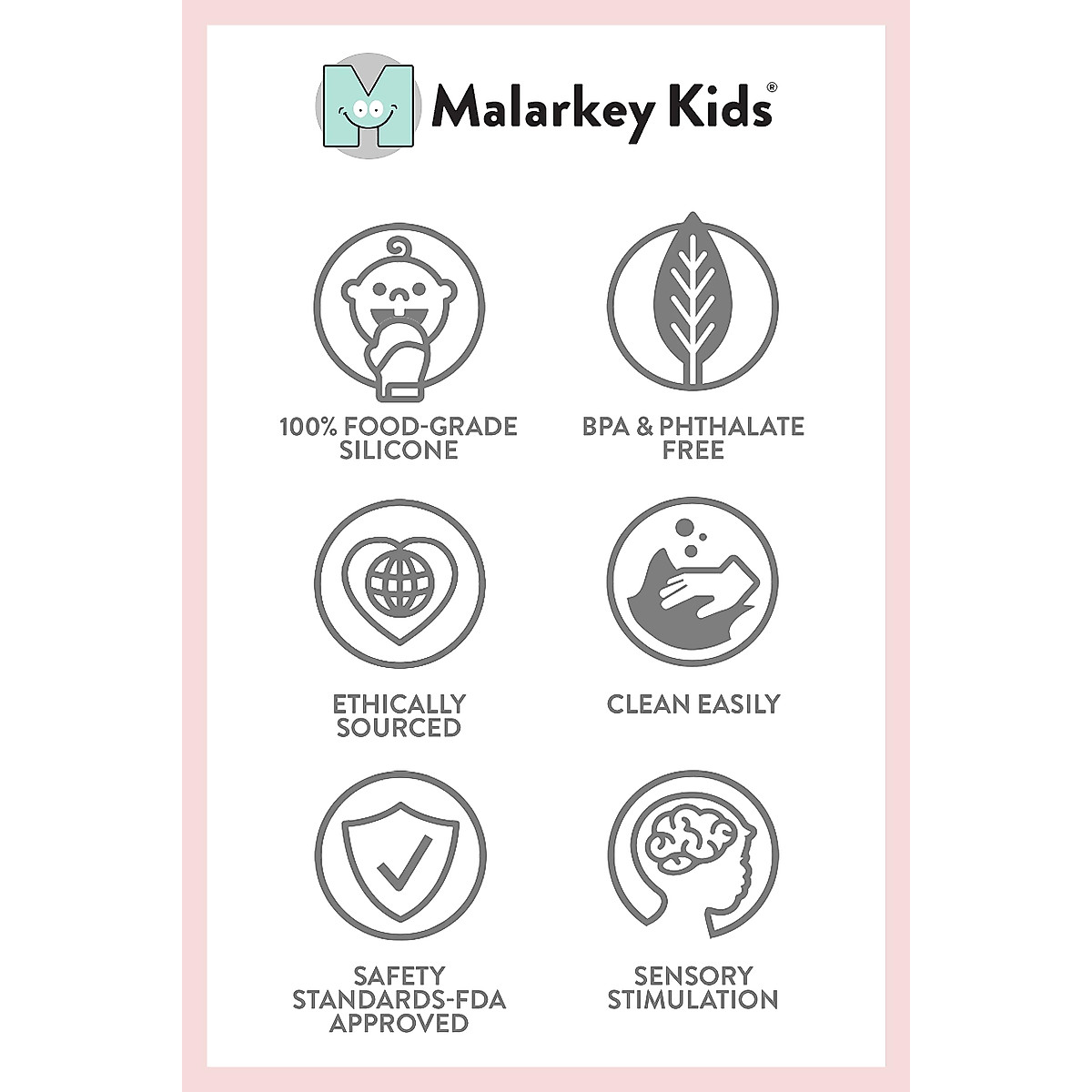 Malarkey Kids Silicone Teething Toys Chew Cube Baby Toy Activity Cube for New Born Babies Toys Rattle Teether Four Way Sensory Stimulation (Easy Grip, BPA Free Non Toxic, Mauve, Pack of 1)