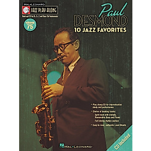Paul Desmond Jazz Play-Along Vol. 75 BK/CD (Jazz Play-Along)