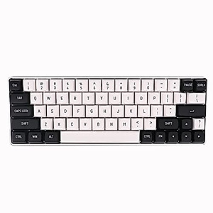 Black White Theme Keycap CSA Profile 150Keys Double-Shot Font PBT keycap for Wired USB Mechanical Keyboard