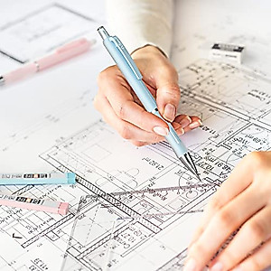 Nicpro 13 PCS Pastel Art Mechanical Pencil Bulk Set,10 PCS Drawing Pencils 0.5 & 0.7 & 0.9 mm & 3 PCS 2mm Graphite Lead Holder(2B HB) For Writing Sketching Drafting With Lead Refills Erasers Cute Case