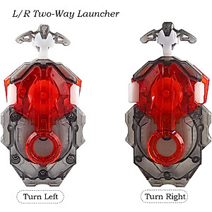 Battling Tops Burst Battle B-177 & B-175 Gyro Toy Set with B-184 and H-13A Left & Right Launchers