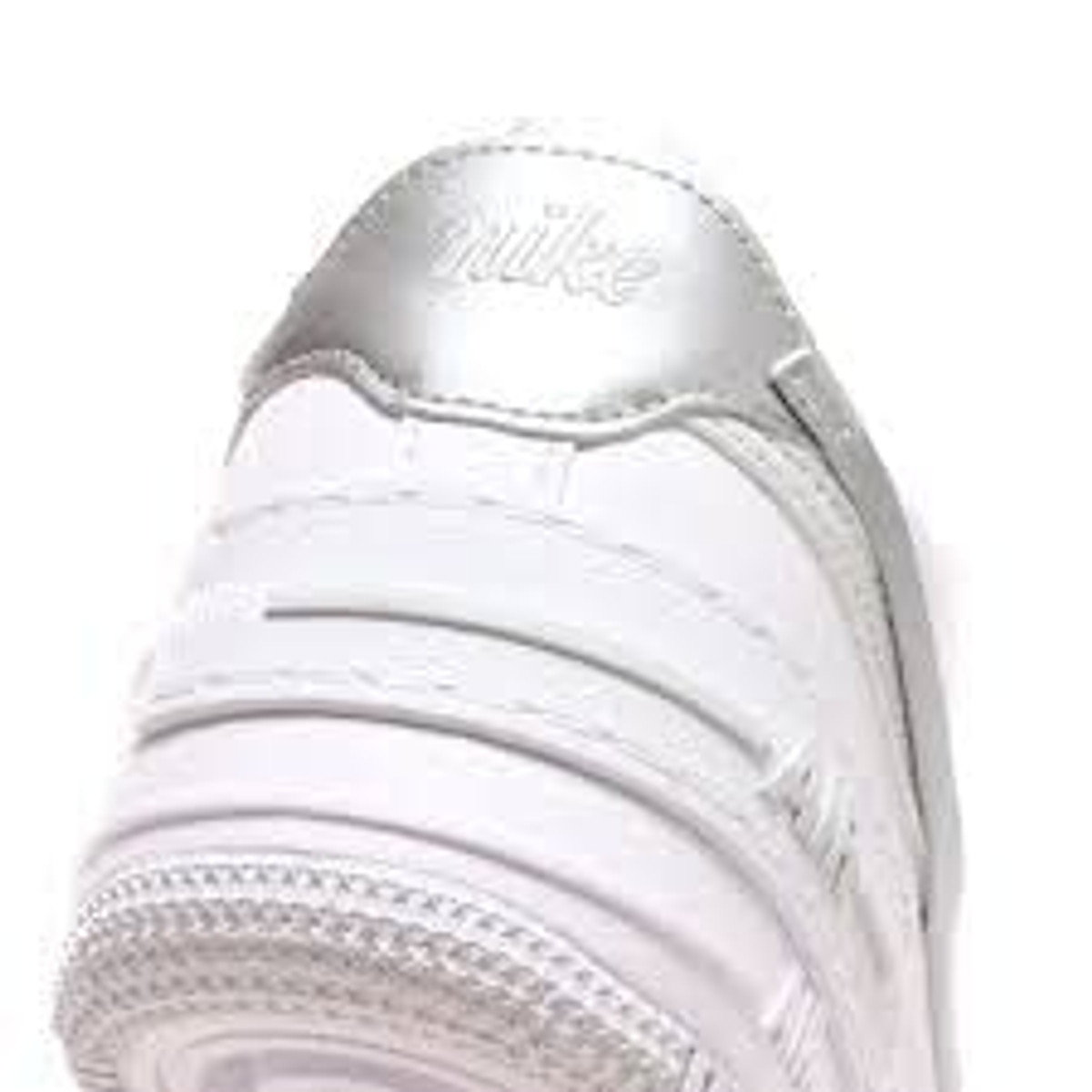 Nike Air Force 1 Shadow Womens White/Metallic Silver Size 9