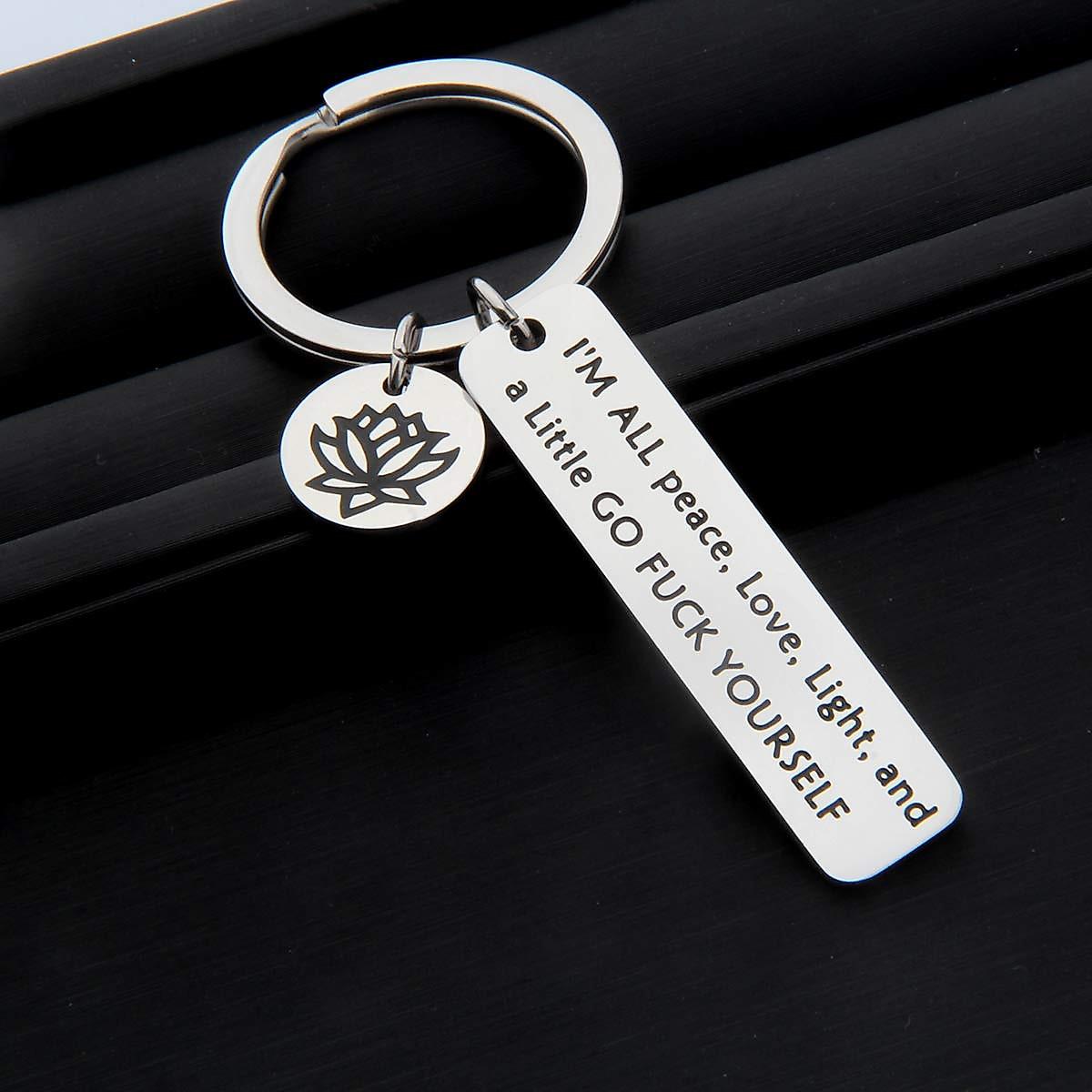 TGBJE I’m All Peace Love Light Yoga Gift Friend Gift Vulgar Gift Yoga Mandala Gift Yoga Coach Gift (Peace Love Light)