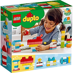 LEGO DUPLO Classic Heart Box, First Bricks Building Toy, Educational Activity and Development Set, Early Learning Toys for Toddlers 1.5-3 Years Old, 10909