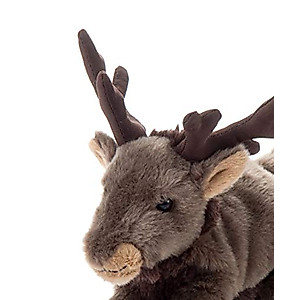 The Petting Zoo Elk Stuffed Animal Plushie, Gifts for Kids, Wild Onez Zoo Animals, Elk Plush Toy 9 Inches