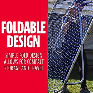 Franklin Sports Baseball Rebounder Net - Baseball Pitchback Net + Throwing Trainer - All Angle Bounce Back Net - Multi-Position Fielding + Throwing Aid