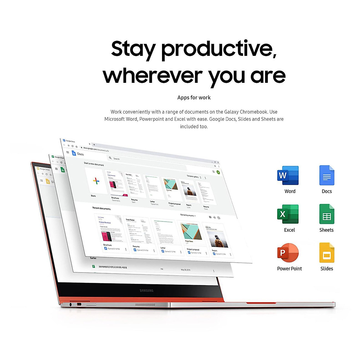 Samsung Galaxy Chromebook Google Laptop Touchscreen Stylus Pen - 13.3 FHD QLED Display - i3-10110U - Backlit Keyboard - Wi-Fi 6 - USB C - Fingerprint (8GB RAM| 128GB Storage)