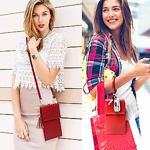 Badiya Small Crossbody Bag Cell phone Wallet Purse with Credit Card Holder for Women Bracelet Wristlet