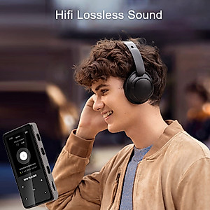 Portable Bluetooth MP3 Player with Clip - Wireless Mini Digital Hifi Lossless sound Music Players with 2.4 '' screen, Wearable Small Black Walkman Audio player with 32GB Memory for Sport and Running