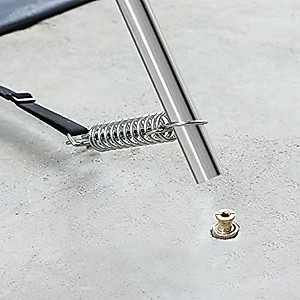 Uprimu Pool Cover Tool, Pool Cover Removal Installation Rod Pool Cover Anchors, Stainless Steel Heavy Made, 29inch Length, Compatible with All Standard Pool Cover Anchors