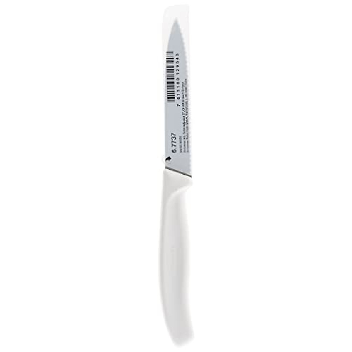 Victorinox Paring Serrated Spear Point Large Polypropylene Handle, White, 4"