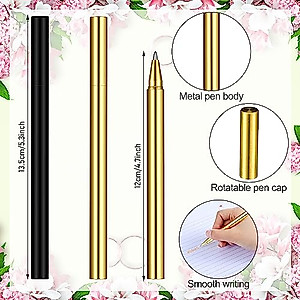 2 Pack 14 x 14 Inch Wedding Signature Picture Frame Displays 5x7 Photo with 2 Pcs Signature Pen for Wedding, Celebrations and Graduation, Black Wood Frame for Wall Hanging (11 x 14 Inch)