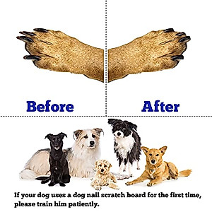 Monciysn Double Sided Dog Scratch Pad for Nails, Stress Free Dog Nail Scratch Board for Dog Nail File