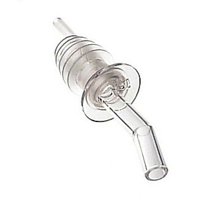 12 Olive Oil Pour Spouts Liquor Pourer Wine Pourer Free Flow Bottle Pourer Dispenser Spouts. Plastic, Clear Spout, No Collar.