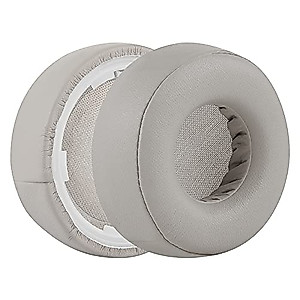 Geekria QuickFit Protein Leather Replacement Ear Pads for Sony WH-H800 Headphones Ear Cushions, Headset Earpads, Ear Cups Repair Parts (Golden)