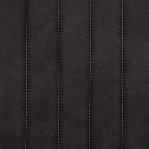 Calico Designs Adelaide Mid Back Swivel, Home Office Accent Chair with Arms, No Casters in White Metal Legs/Dark Grey Tufted Faux Suede with Stitch Detail