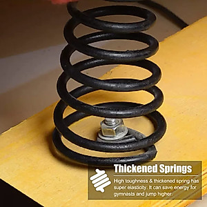 ZIMGOD Vault Gymnastics Springboard with 6 Springs, Heavy Duty Vault Spring Board, Beginning Gymnasts Sport Equipment for Vaulting/Training/Fitness