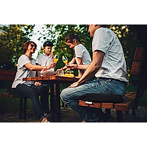 Coccyx Seat Cushion Orthopedic Memory Foam Seat Cushion for Car Office Wheelchair Desk, Comfort Chair Tailbone Pillow, Ventilated Designed for Hip Back Sciatica Pain Relief, Non-Slip Portable Black