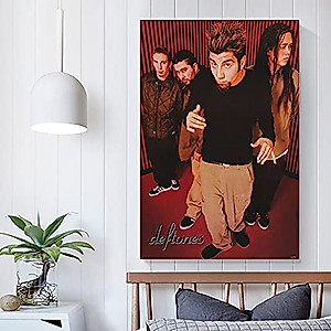 SDFGO Deftones Band Deftones Band Canvas Art Poster and Wall Art Picture Print Modern Family Bedroom Decor Posters 12x18inch(30x45cm)