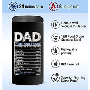 Father's Day Gifts for Dad - Father's Day Gifts from Daughter, Son - Dad Gifts from Daughter, Son for Fathers Day - Dad Birthday Gifts, Birthday Gifts for Dad, Funny Present for Dad Can Cooler 16 Oz