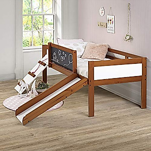 Donco Kids Twin Novelty Art Play Junior Low Loft Espresso