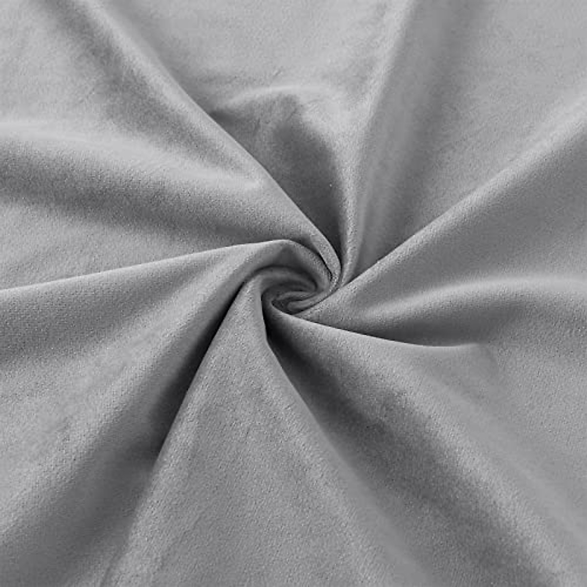 Furnimart Home Office Chair with Wheels Upholstered Comfy Velvet Desk Chair Stool, Adjustable Swivel Modern Seashell Back Vanity Chair for Living Room, Bedroom, Office (Grey)