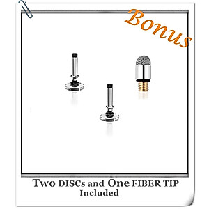 MEKO 2-in-1 Stylus Precision Disc Styli Touch Screen Pen with 3 Replaceable Tips for iPads, Tablets, iPhones, Smartphones, Samsung Galaxy Note/Tab (Black)