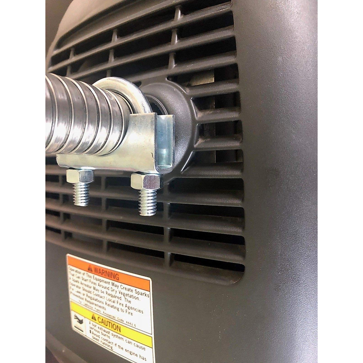 GenExhaust Compatible with Honda EU2200i/EU2000i/EU1000i Generator 1" Steel Exhaust Extension 8 Foot Length.