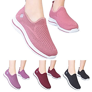 USYFAKGH Womens Air Running Shoes Lightweight Sneakers Women Sneakers Mesh Breathable Summer Fashion New Pattern Soft Sole Comfortable Non Slip Shoes