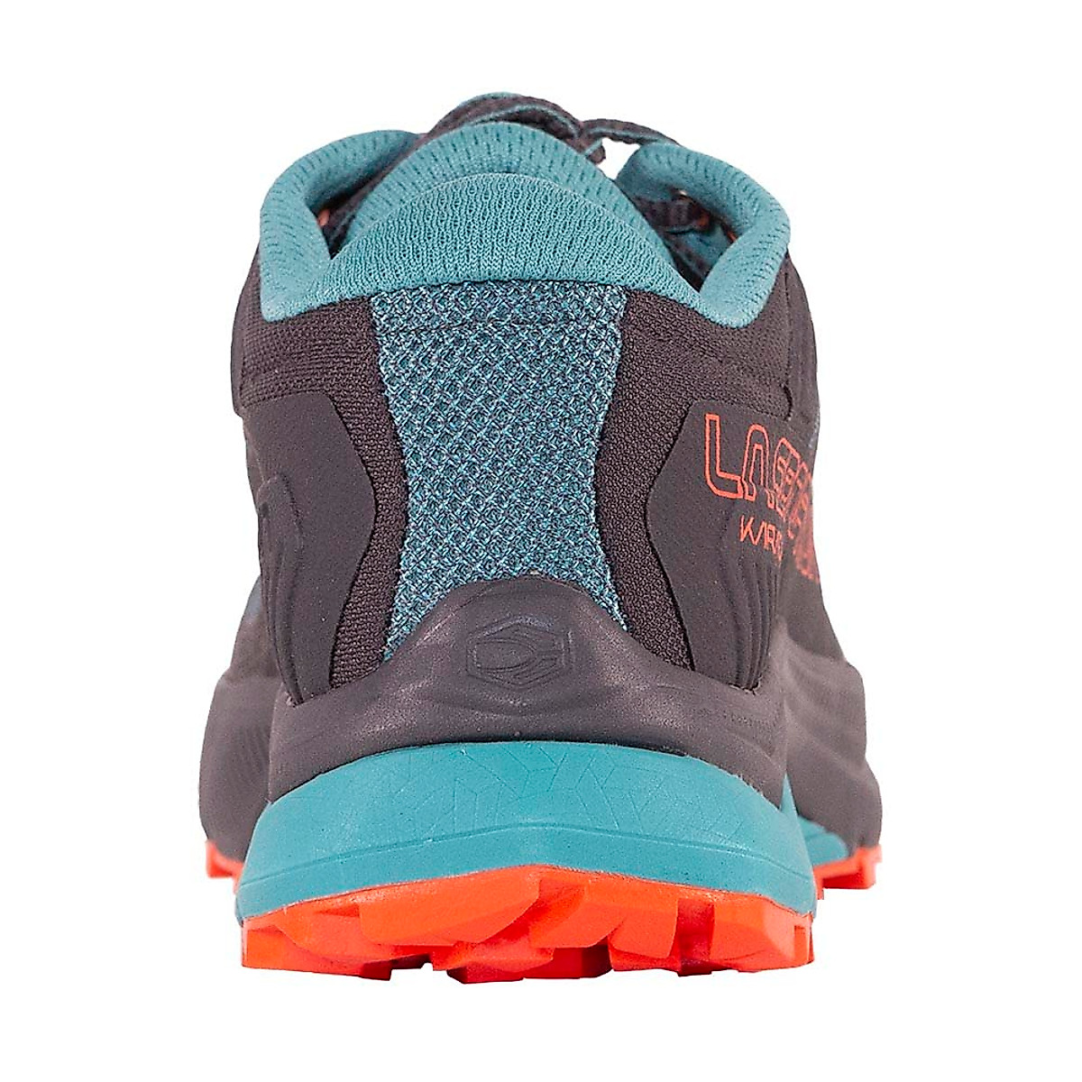 La Sportiva Womens Karacal Trail Running Shoe, Carbon/Lagoon, 9