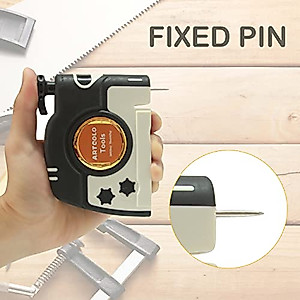 ARTCOLO 1 PCS Magnetic Plumb Bob Kit - 15 oz(425g) Plum Bob With 26 ft(8m) Automatic Stretching String,2 Pencils, Pencil Sharpener