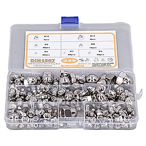 Acorn Hex Cap Nuts, Acorn Cap Nuts, 249Pcs Hex Acorn Cap Nut Assortment Kit M3 M4 M5 M6 M8 M10 DIN1587 304 Stainless