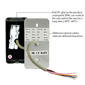 Retekess T-AC03 Security Access Control Keypad,RFID Keypad,Door Access Control,Stand-Alone Keypad,2000 Users,Wiegand 26-bit,Support Proximity RFID Card